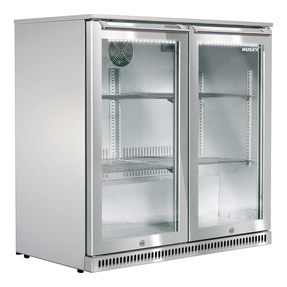 Husky 190L Double Door Alfresco Drinks Chiller With Anti-Condensation ...