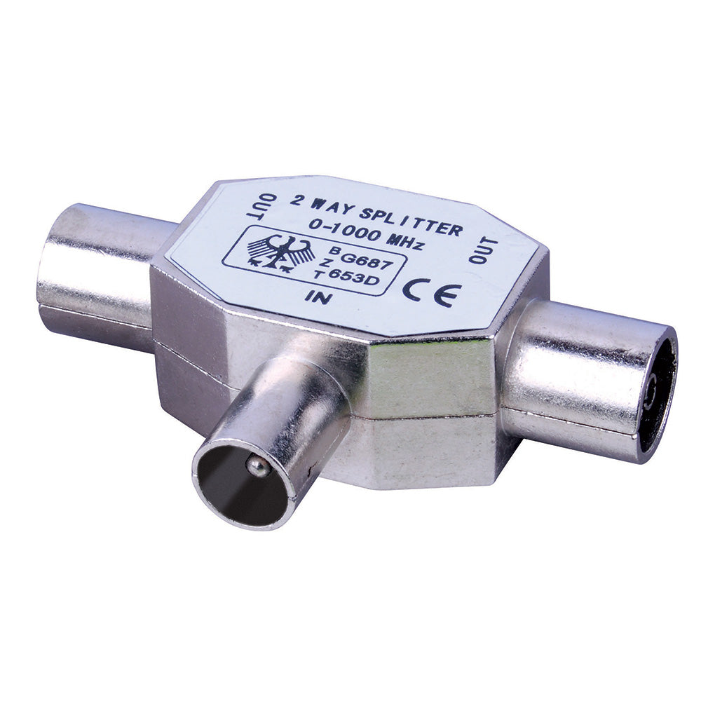 Bluejet 1GHZ PAL 2-Way Splitter (BJVP1027) – Arisit
