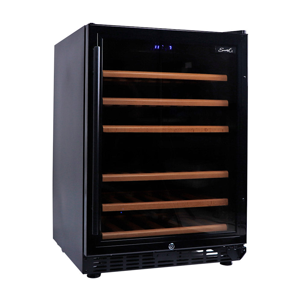 Smart 154L Dual Zone Under Counter Wine Fridge in Black (SMAWC54DN ...