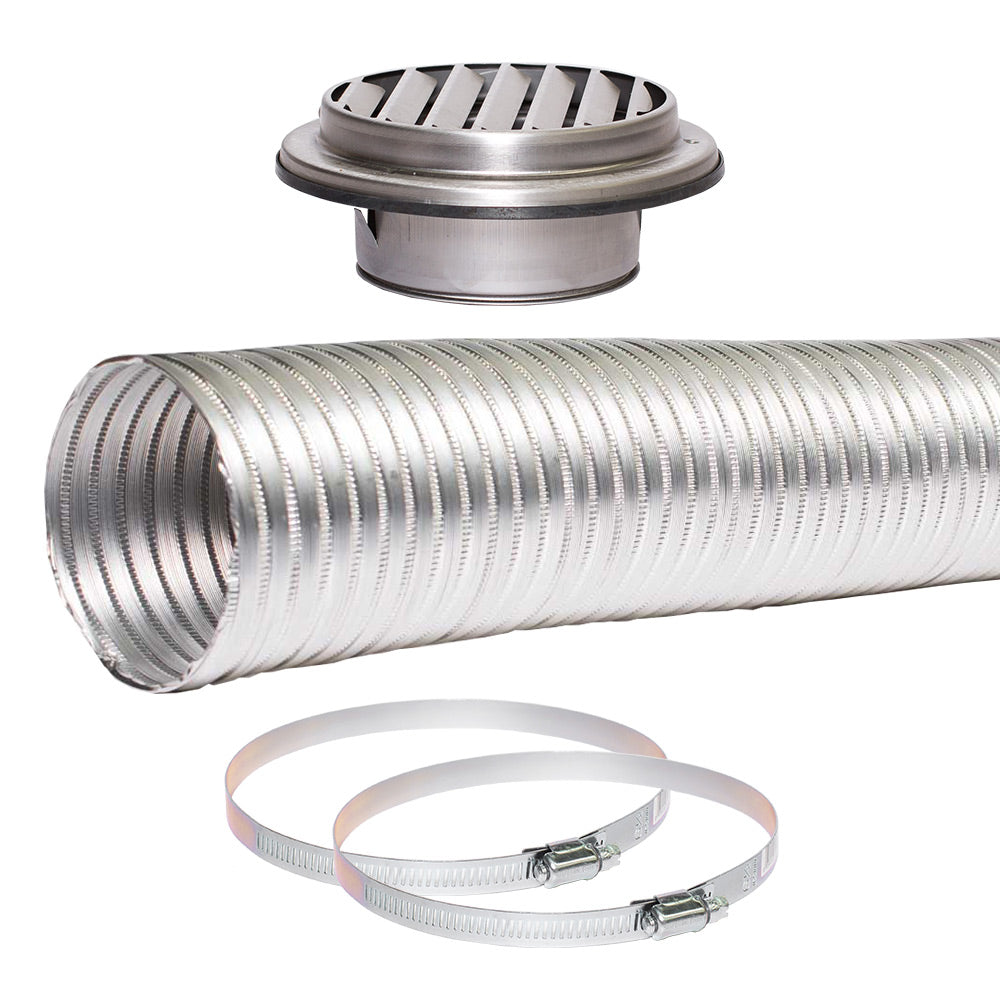Sirius 150mm Ducting Kit for Extraction through an External Wall (EASY ...